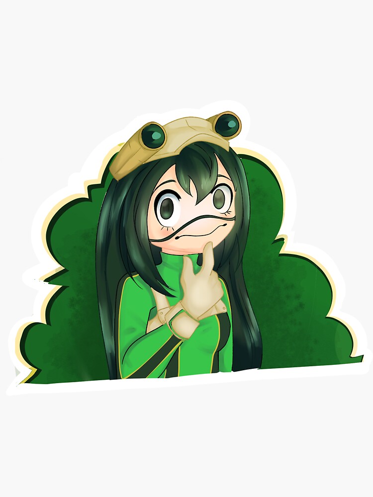 "Tsuyu Asui (My Hero Academia)" Sticker for Sale by ellaiscool8 | Redbubble