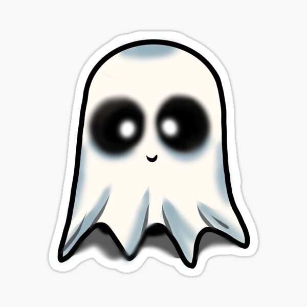 "Kawaii Ghost" Sticker by Keikyuu | Redbubble