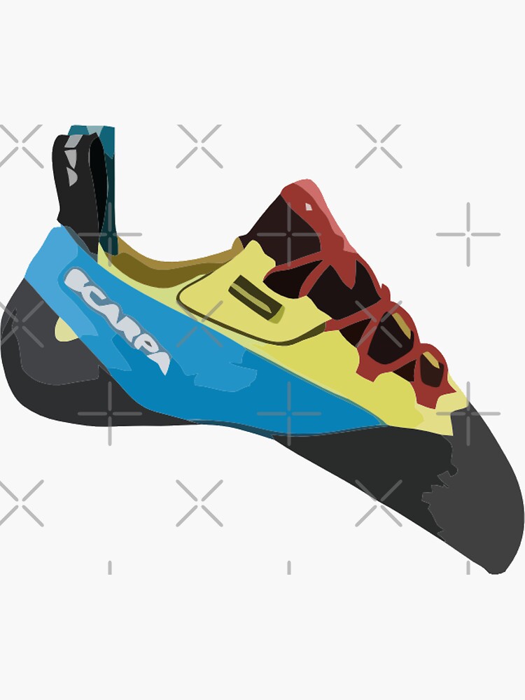 "Scarpa Chimera Climbing Shoe Vector Painting" Sticker by positivelad ...