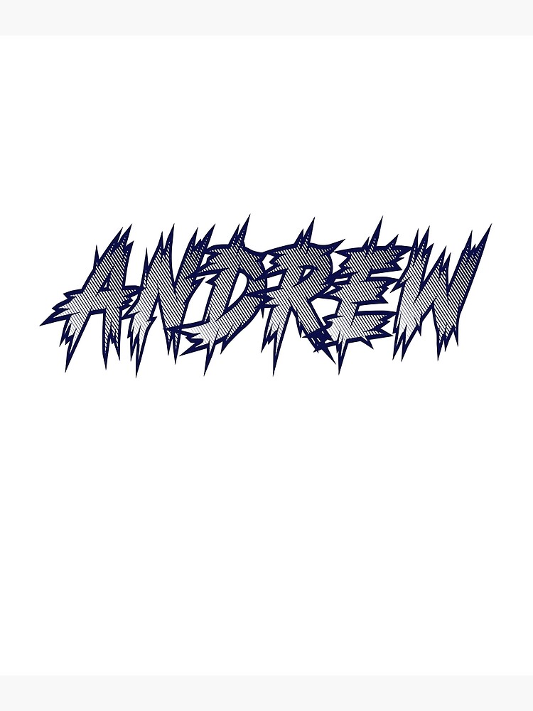 Póster «ANDREW - Etiqueta con forma de salpicadura de dibujos animados ...