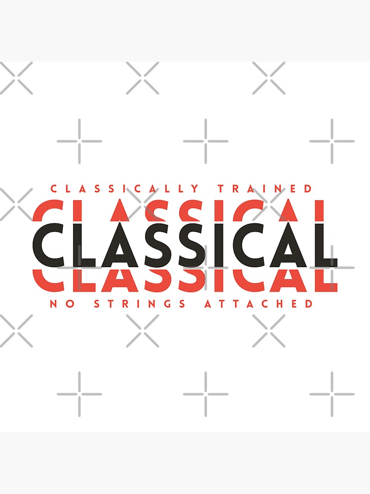 "Classically Trained Classical Dark Orange" Sticker for Sale by ...