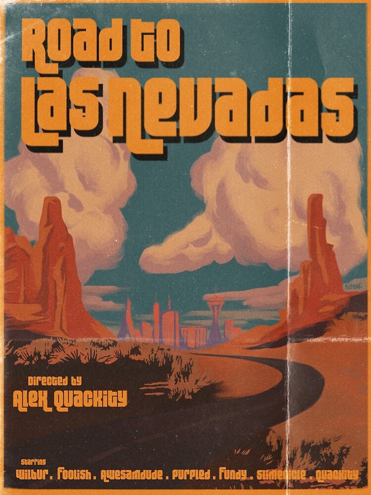 Road to Las Nevadas Vintage Poster DreamSMP Premium Matte Vertical ...