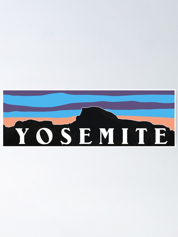 "Yosemite Half Dome Landscape logo" Poster by JPsCreatorium | Redbubble