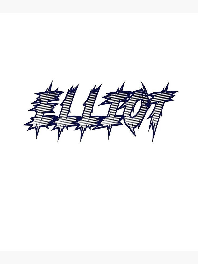 Lámina fotográfica «ELLIOT - Etiqueta de identificación con forma de ...