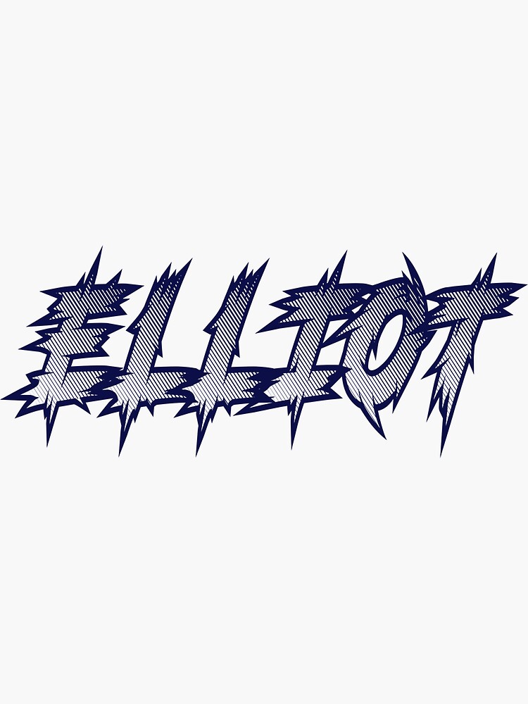 Pegatina «ELLIOT - Etiqueta de identificación con forma de salpicadura ...