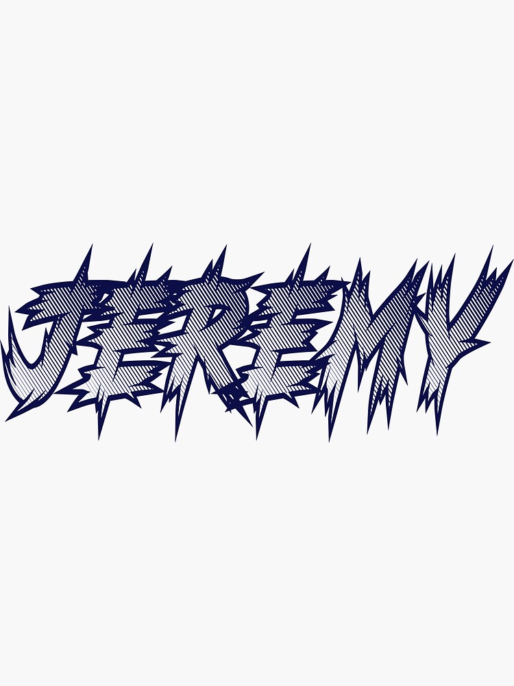 Pegatina «JEREMY - Etiqueta de identificación con forma de salpicadura ...