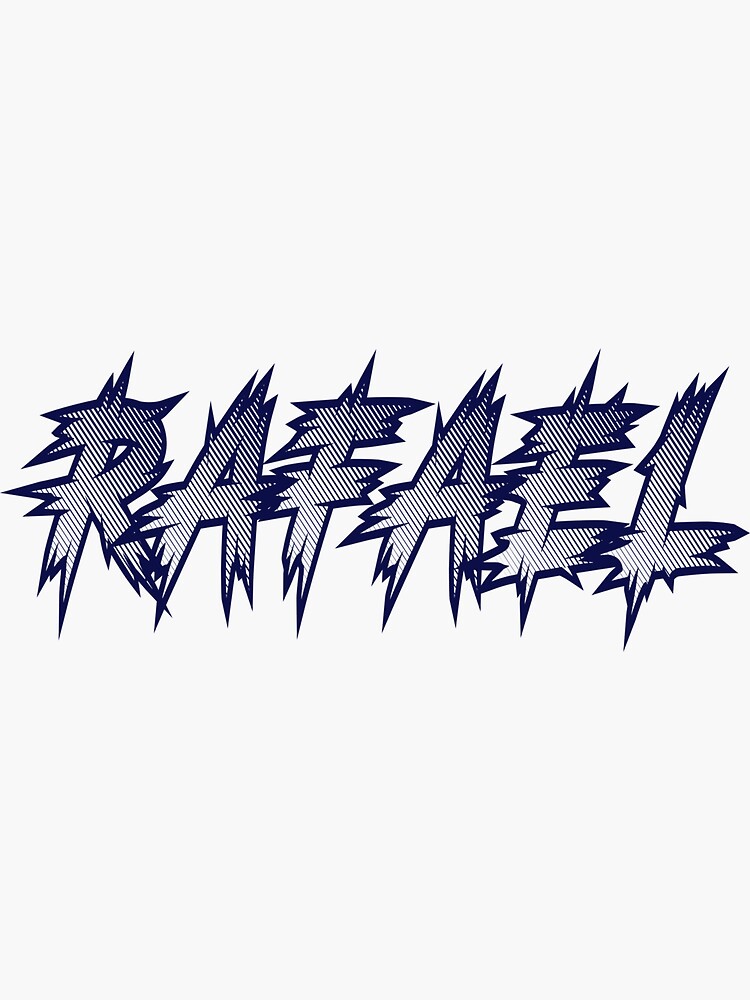 "RAFAEL - Cartoon Splash Nametag for RAFAEL Signature in Grey" Sticker ...