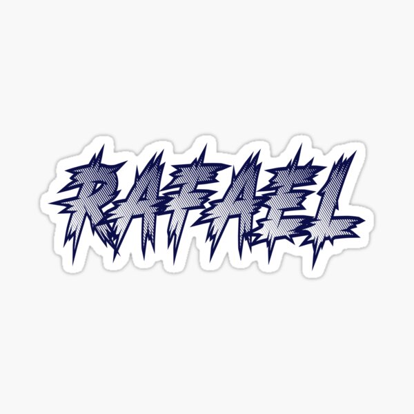 "RAFAEL - Cartoon Splash Nametag for RAFAEL Signature in Grey" Sticker ...