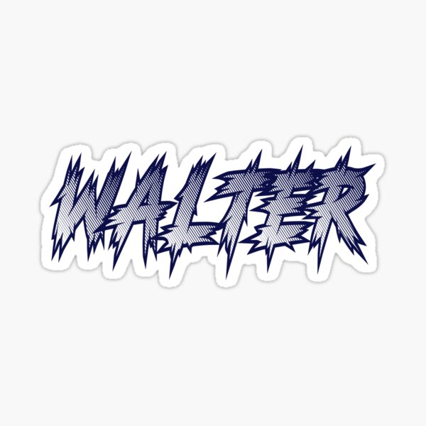 Pegatina «WALTER - Etiqueta de identificación con forma de salpicadura ...