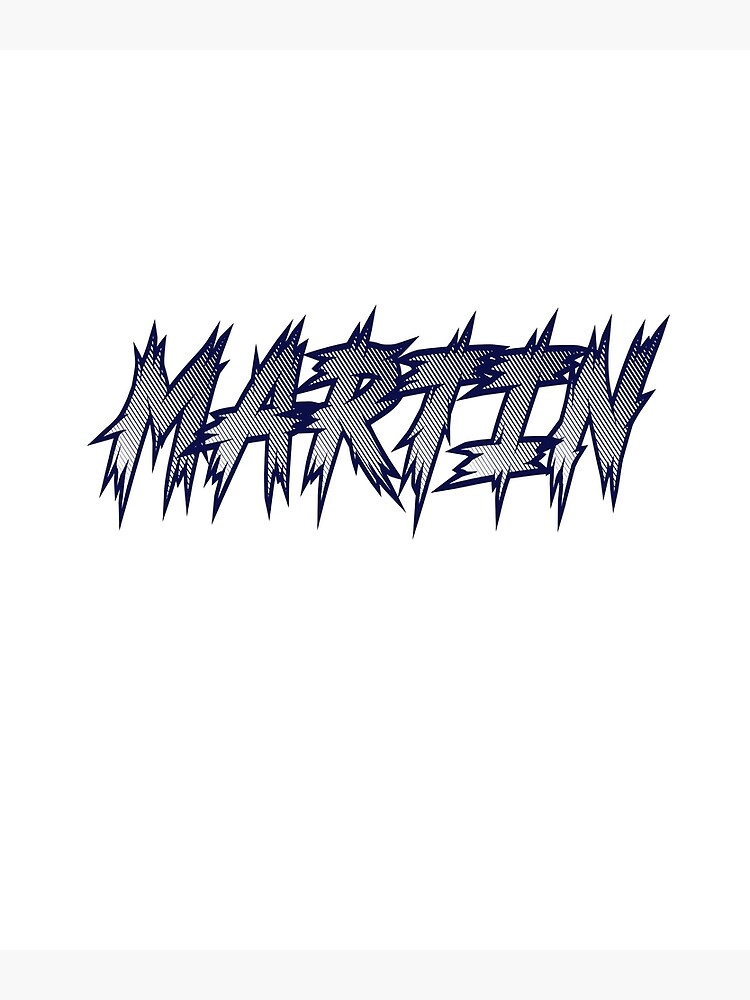 Lámina fotográfica «MARTIN - Etiqueta de identificación con forma de ...