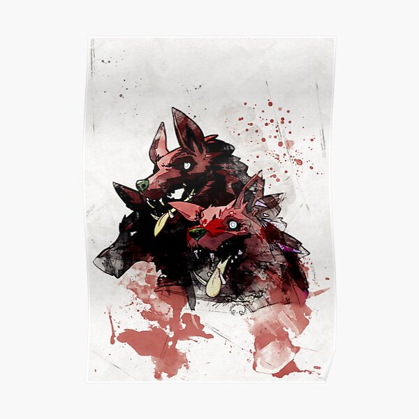 "Hades - Cerberus (Painting)" Poster for Sale by MnA-Designs | Redbubble
