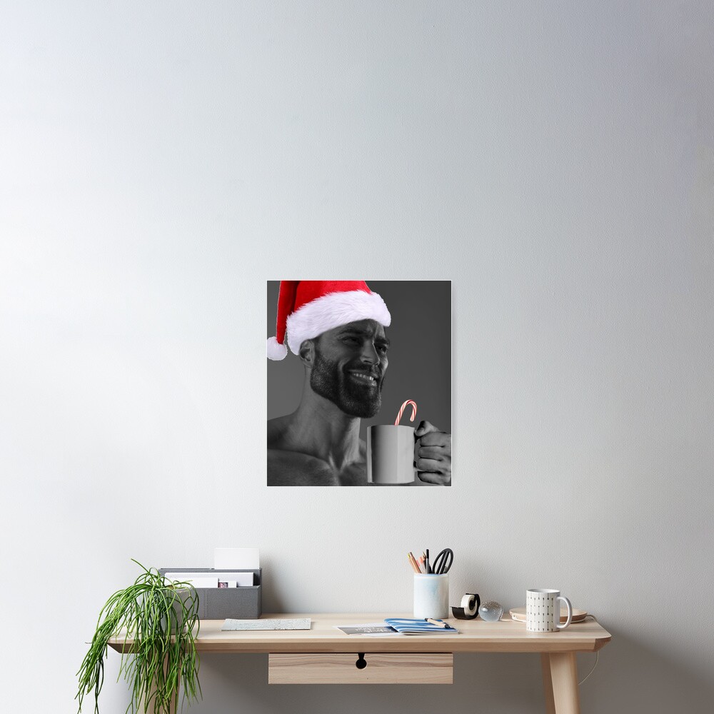 "Santa Chad" Poster for Sale by GranPasso | Redbubble