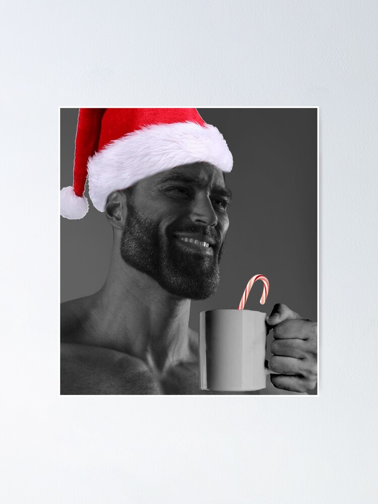 "Santa Chad" Poster for Sale by GranPasso | Redbubble