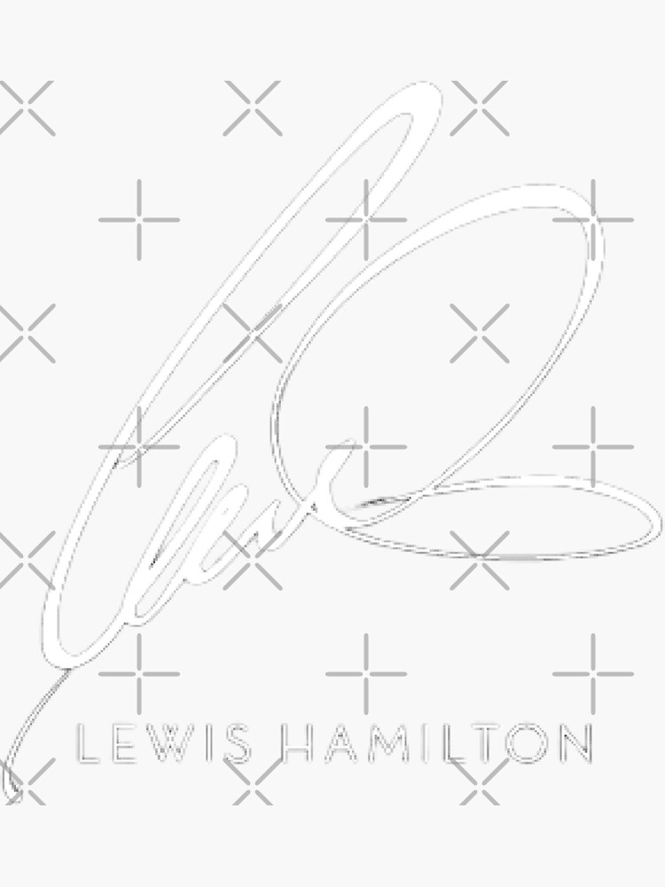 "Lewis Hamilton - Signature " Sticker for Sale by DreamXArt | Redbubble
