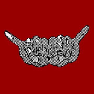 "Big Horns Up" Sticker for Sale by baumann | Redbubble