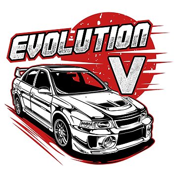 "Lancer Evolution V" Sticker for Sale by idrdesign | Redbubble