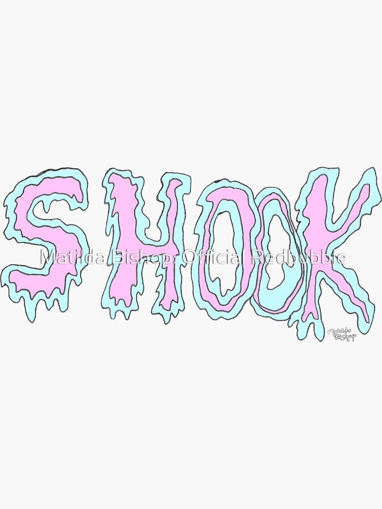 "SHOOK: Pastel" Sticker for Sale by matildabishop | Redbubble