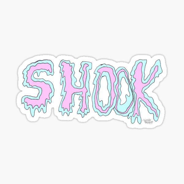 "SHOOK: Pastel" Sticker for Sale by matildabishop | Redbubble