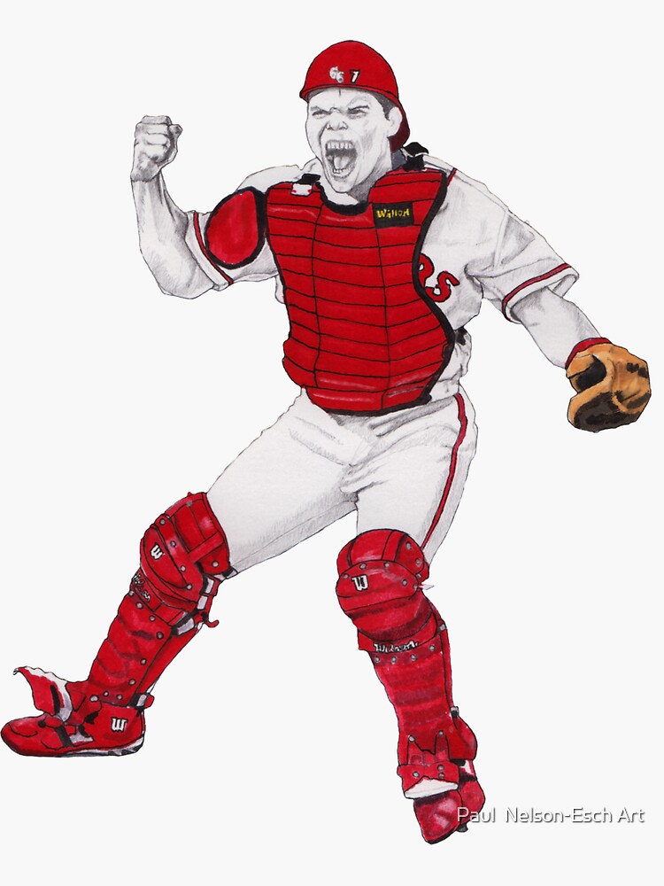 "Baseball Iván "Pudge" Rodríguez" Sticker for Sale by babyhead72 ...