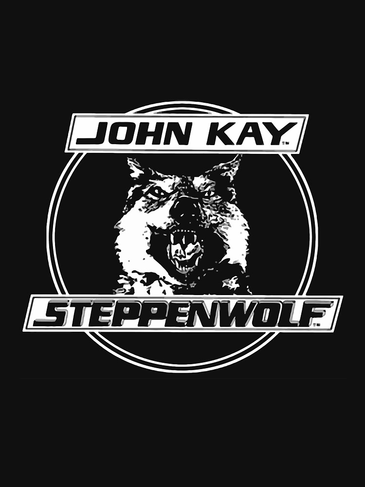 "Steppenwolf Band John Kay Logo" T-shirt for Sale by SethNelsano ...