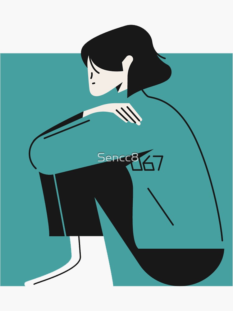 "Squid Gamer number 067" Sticker for Sale by Sencc8 | Redbubble