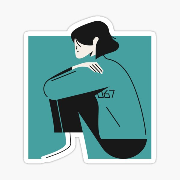 "Squid Gamer number 067" Sticker for Sale by Sencc8 | Redbubble