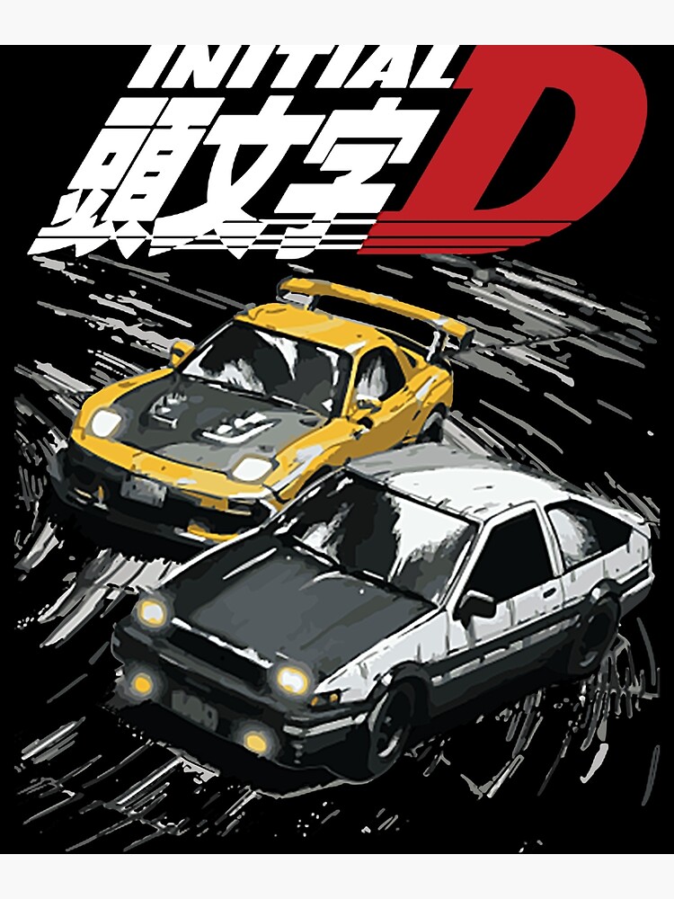 "86 Takumi Vs Keisuke FD initial D " Poster for Sale by Timothyth13 ...