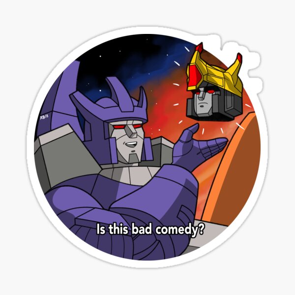 "Is This Bad Comedy?" Sticker for Sale by RBIllustrations | Redbubble