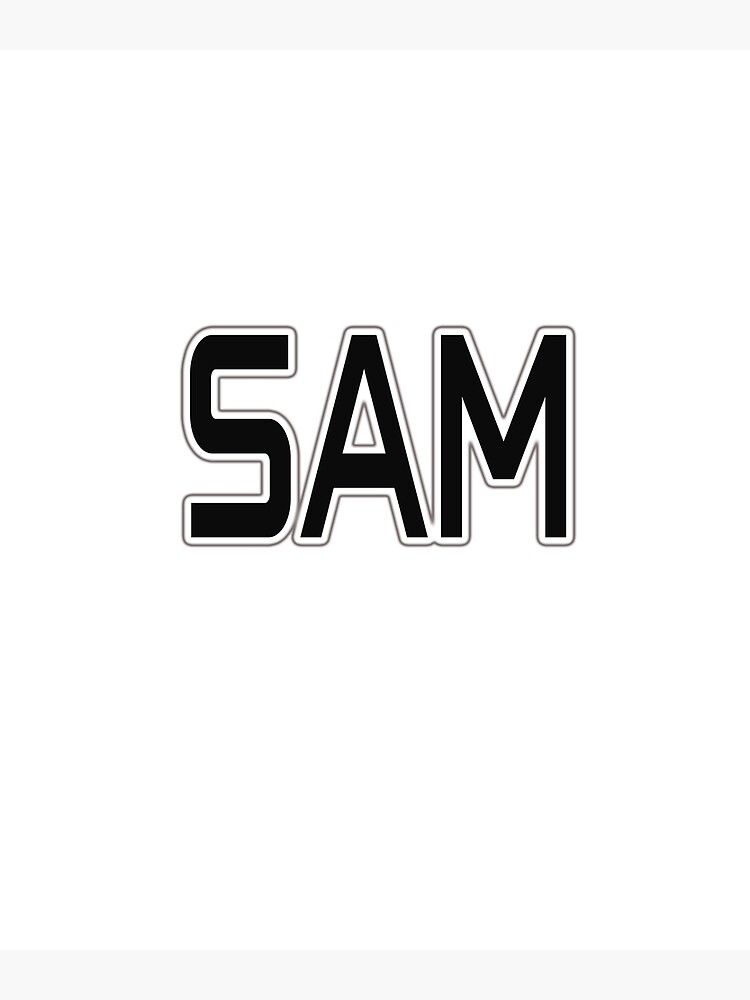 Lámina fotográfica «SAM - Placa de identificación formal para la firma ...