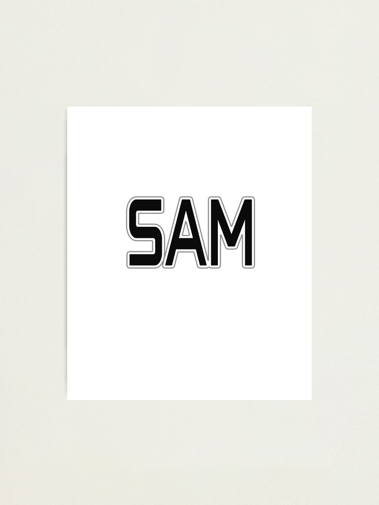 Lámina fotográfica «SAM - Placa de identificación formal para la firma ...