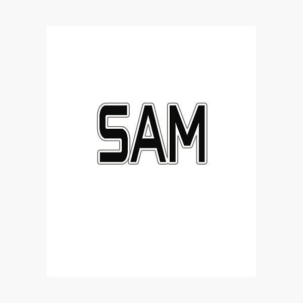 Lámina fotográfica «SAM - Placa de identificación formal para la firma ...