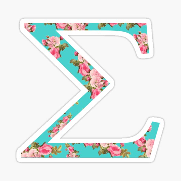 "Sigma Rose letter" Sticker for Sale by AdventureFinder | Redbubble