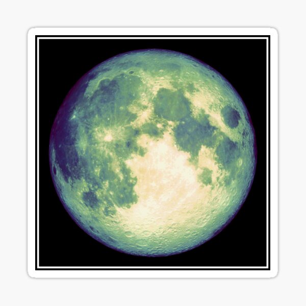 "Full Moon" Sticker for Sale by Tokenart | Redbubble