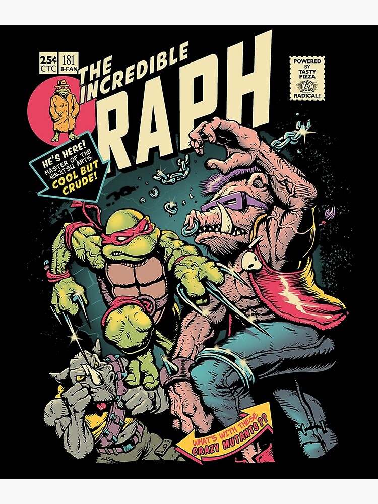 " Incredible Raph Teenage Turtles Comic" Poster for Sale by LindaUS ...