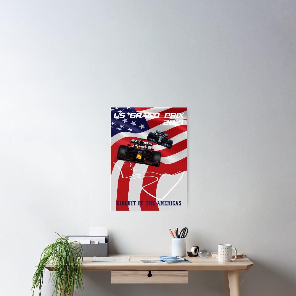 "2021 United States Grand Prix - CIRCUIT OF THE AMERICAS" Poster for ...