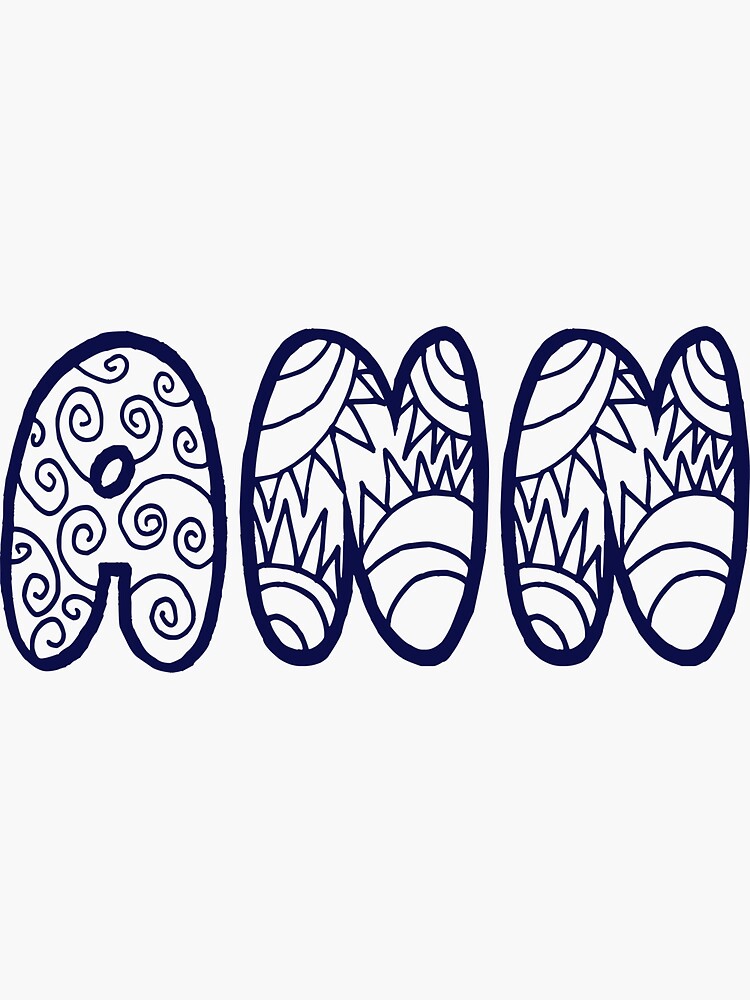 "ANN - Nametag for ANN Signature in Dark Blue" Sticker for Sale by ...