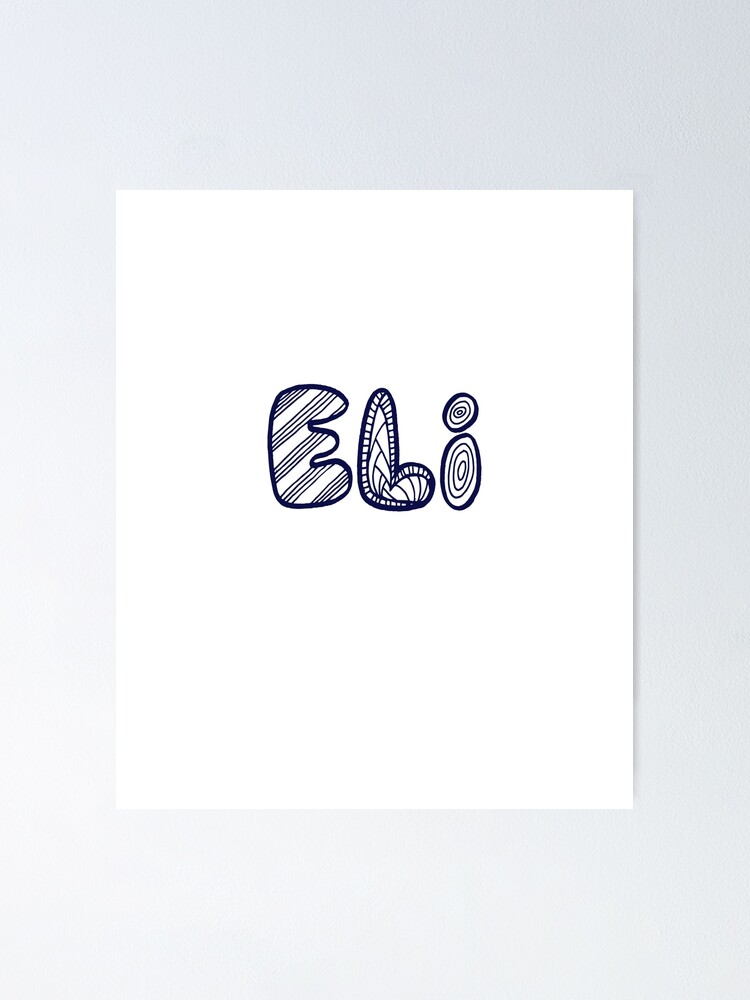 Póster «ELI - Etiqueta de identificación para ELI Signature en azul ...