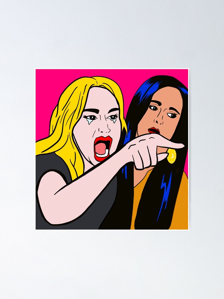 "Crying Woman Pointing Meme Pop Art" Poster by Markiroll | Redbubble