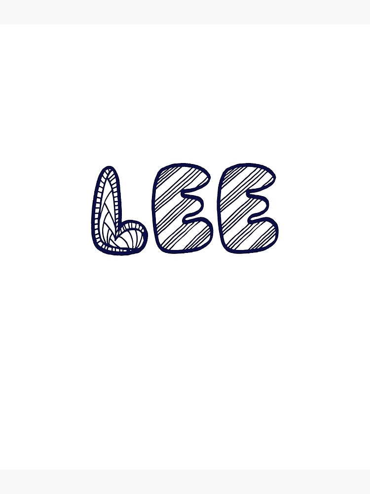 "LEE - Nametag for LEE Signature in Dark Blue" Poster for Sale by ...