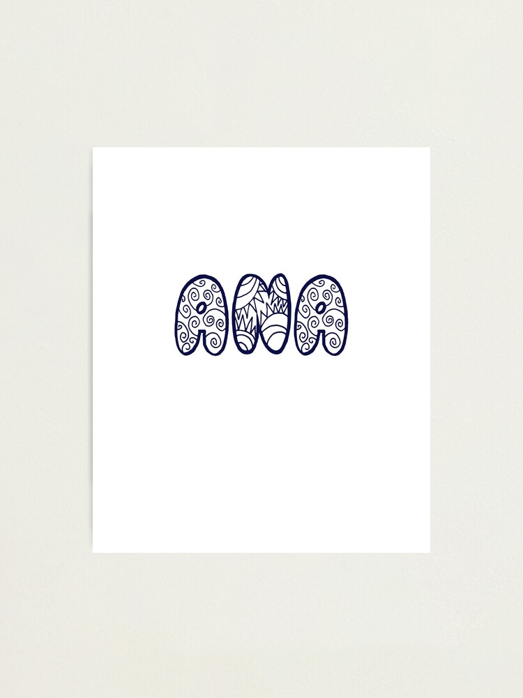 Lámina fotográfica «ANA - Etiqueta de identificación para la firma ANA ...