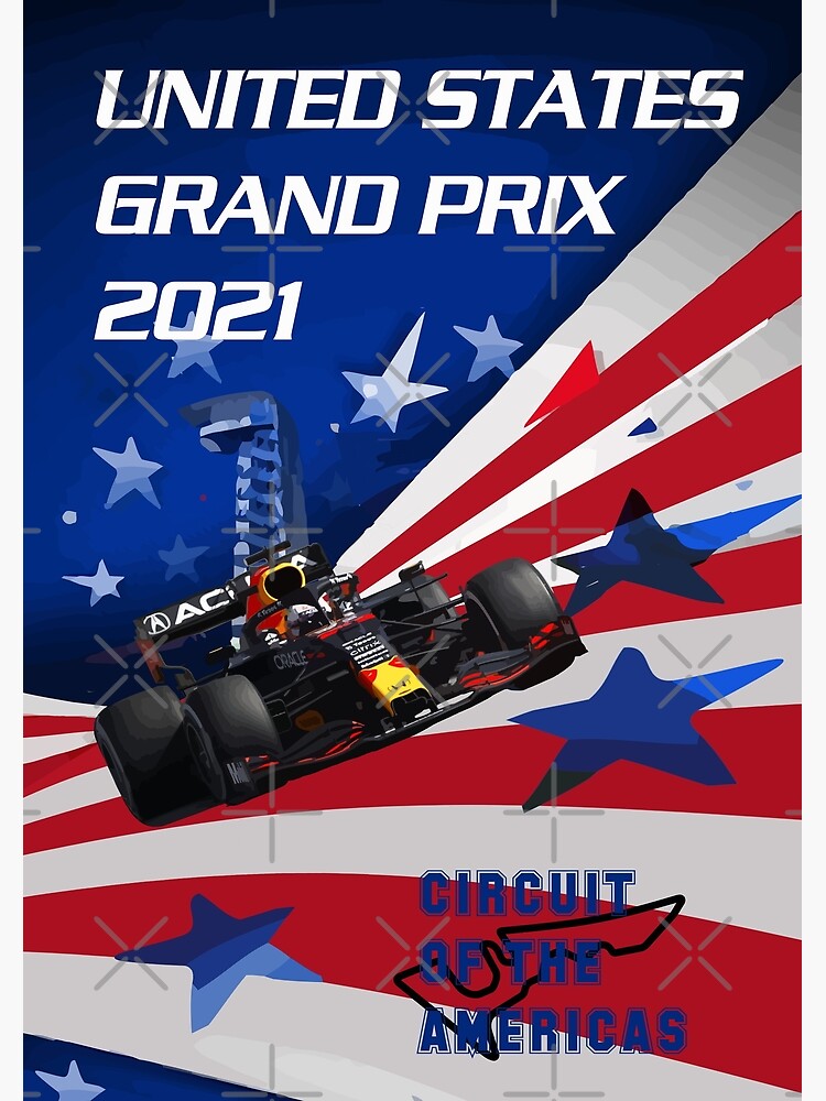 "United States Grand Prix 2021- CIRCUIT OF THE AMERICAS" Poster for ...