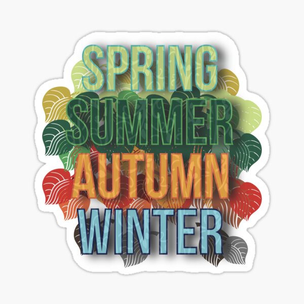 "Seasons" Sticker by Dpe1974 | Redbubble