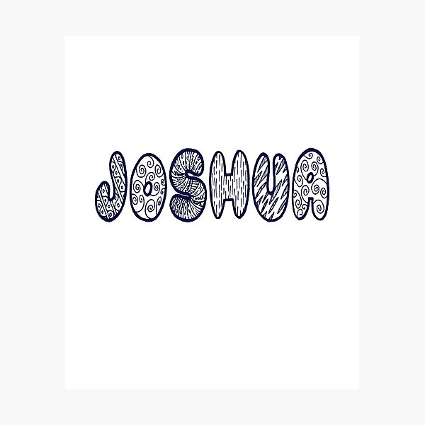 Lámina fotográfica «JOSHUA - Placa de identificación para la firma ...