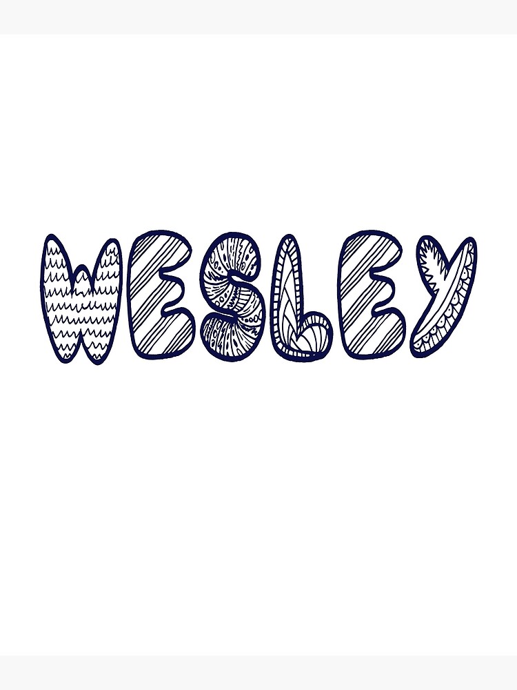 Póster «WESLEY - Etiqueta de identificación para WESLEY Signature en ...