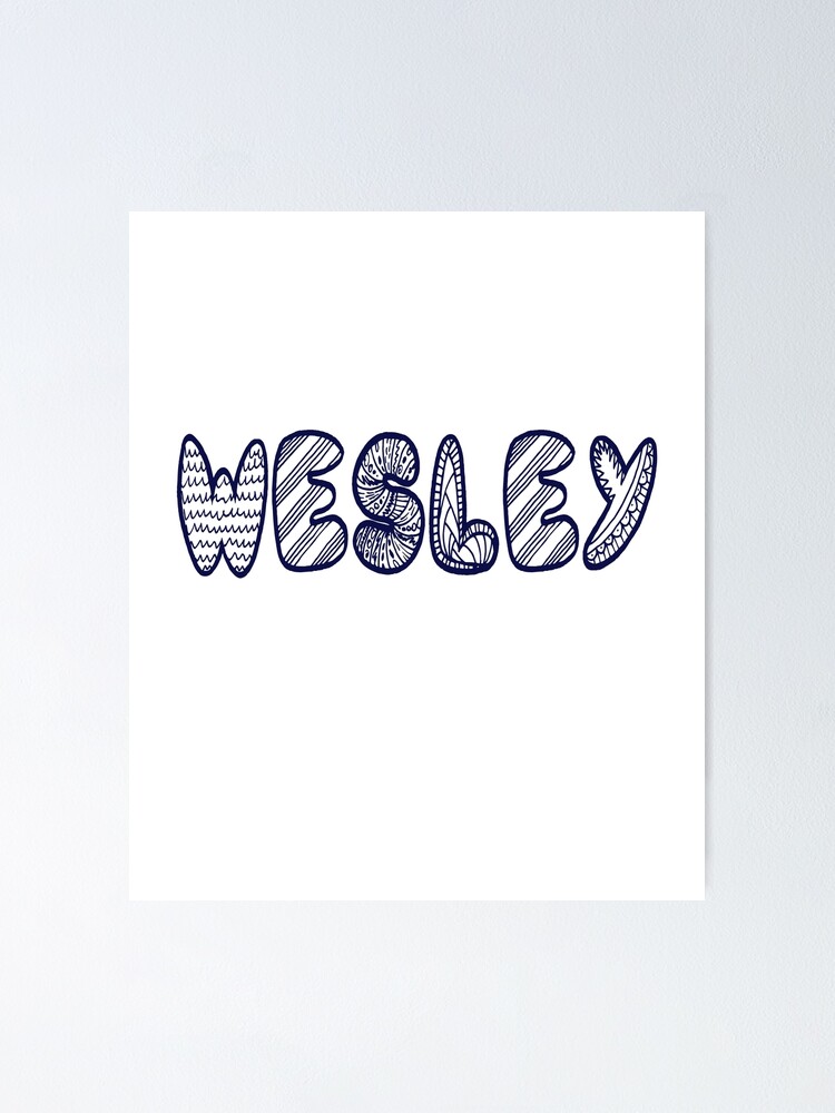 Póster «WESLEY - Etiqueta de identificación para WESLEY Signature en ...