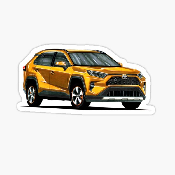 "JAPANESE popular RAV 4 SUV Classic" Sticker for Sale by FinnMeyer ...