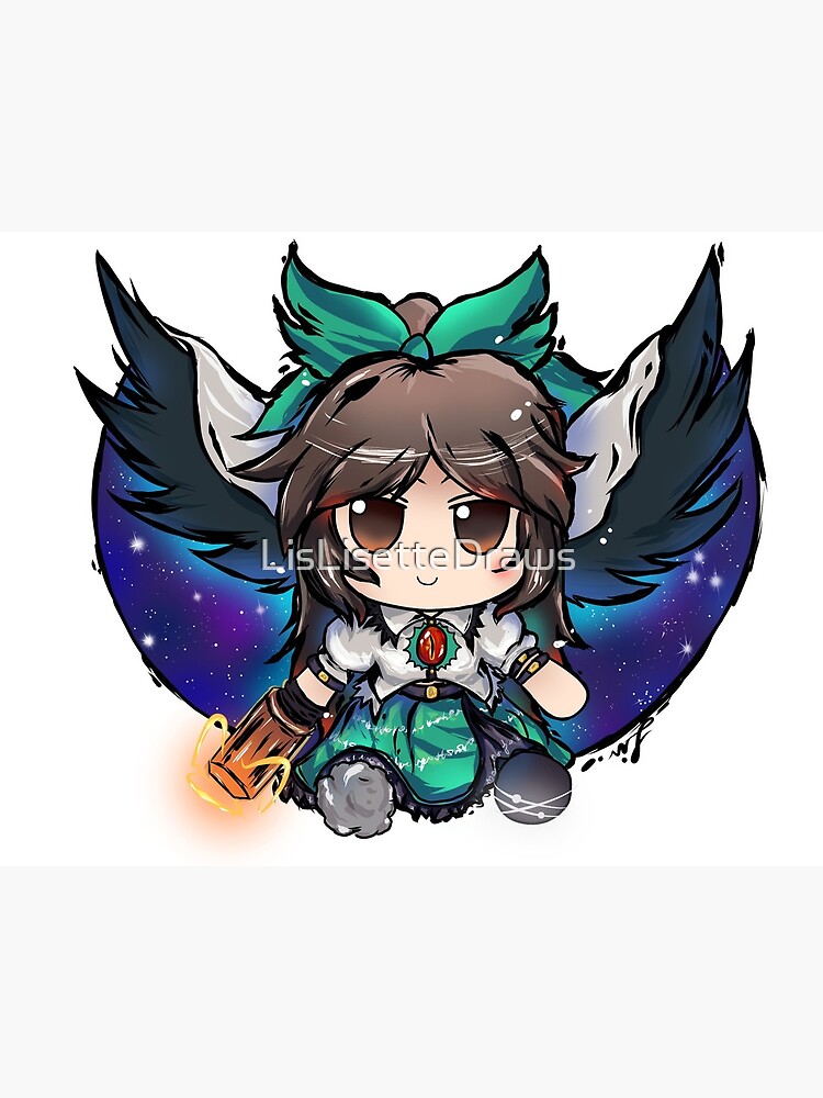 Lámina fotográfica «Okuu Touhou 17.5 versión fumo» de LisLisetteDraws ...