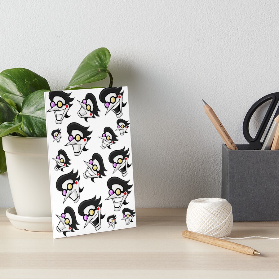 "BIG SHOT HEADS - Spamton Face Spam" Art Board Print by reibeast ...