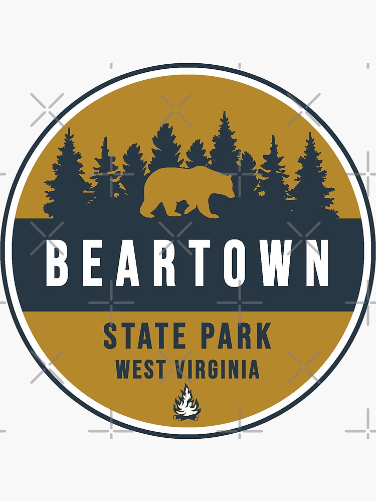 "Beartown State Park Bear Logo" Sticker for Sale by VanyaKar | Redbubble