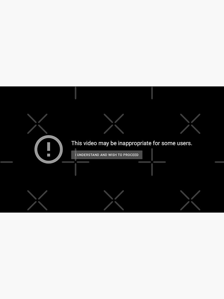 "this video may be inappropriate for some users" Sticker for Sale by ...